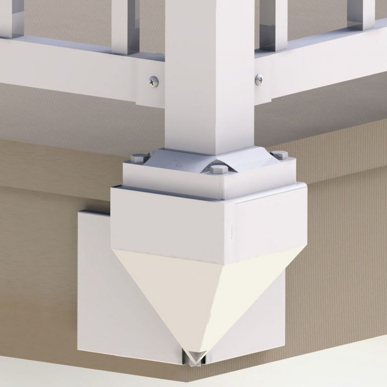 Corner Fascia Mount Brackets | Aluminum Railing - Peak Products (USA)