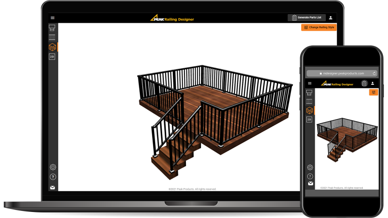 Exclusive to The Home Depot - Peak Aluminum Railing