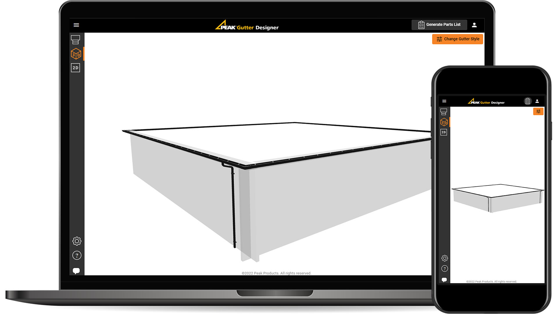 Peak Gutter Designer for THDUS - Peak Products (USA)