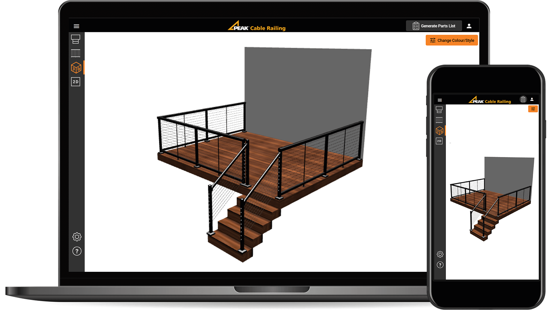 Handrail Design Deck Software