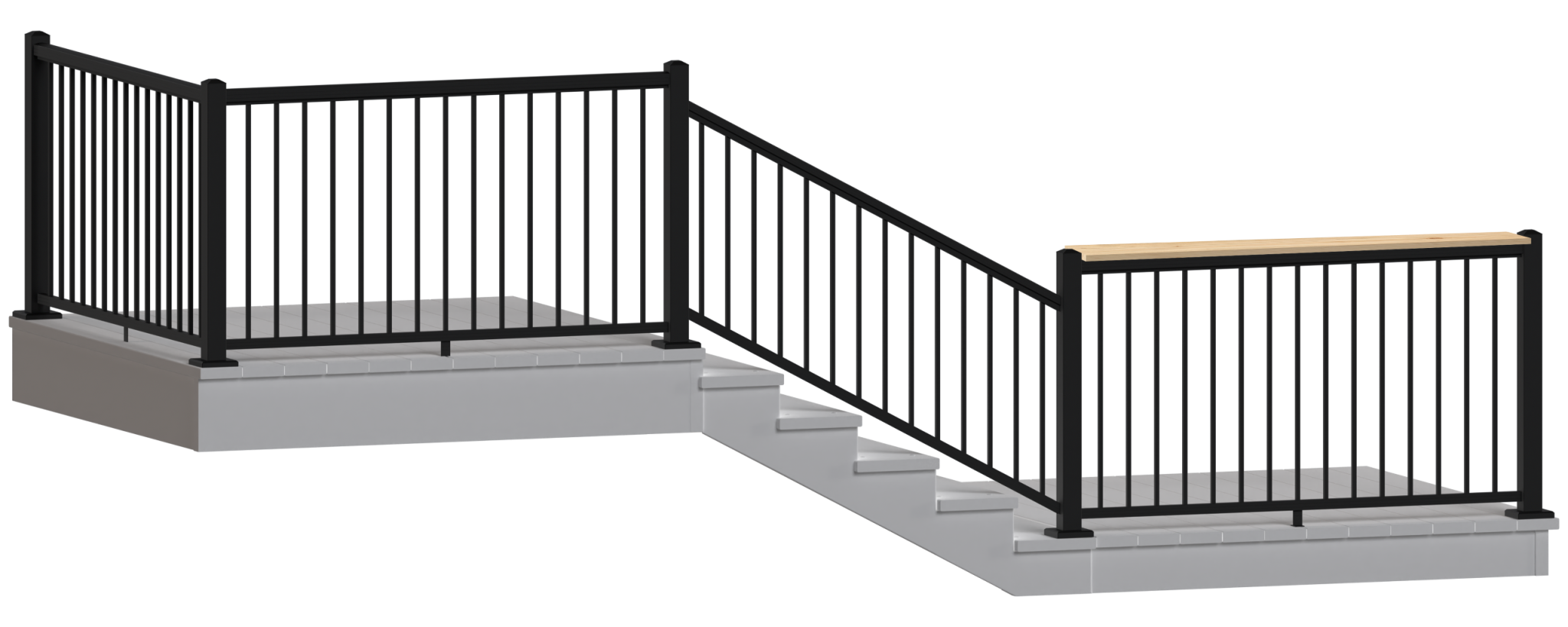 Peak Aluminum Railing Drink Rail Adapter - Peak Products (USA)